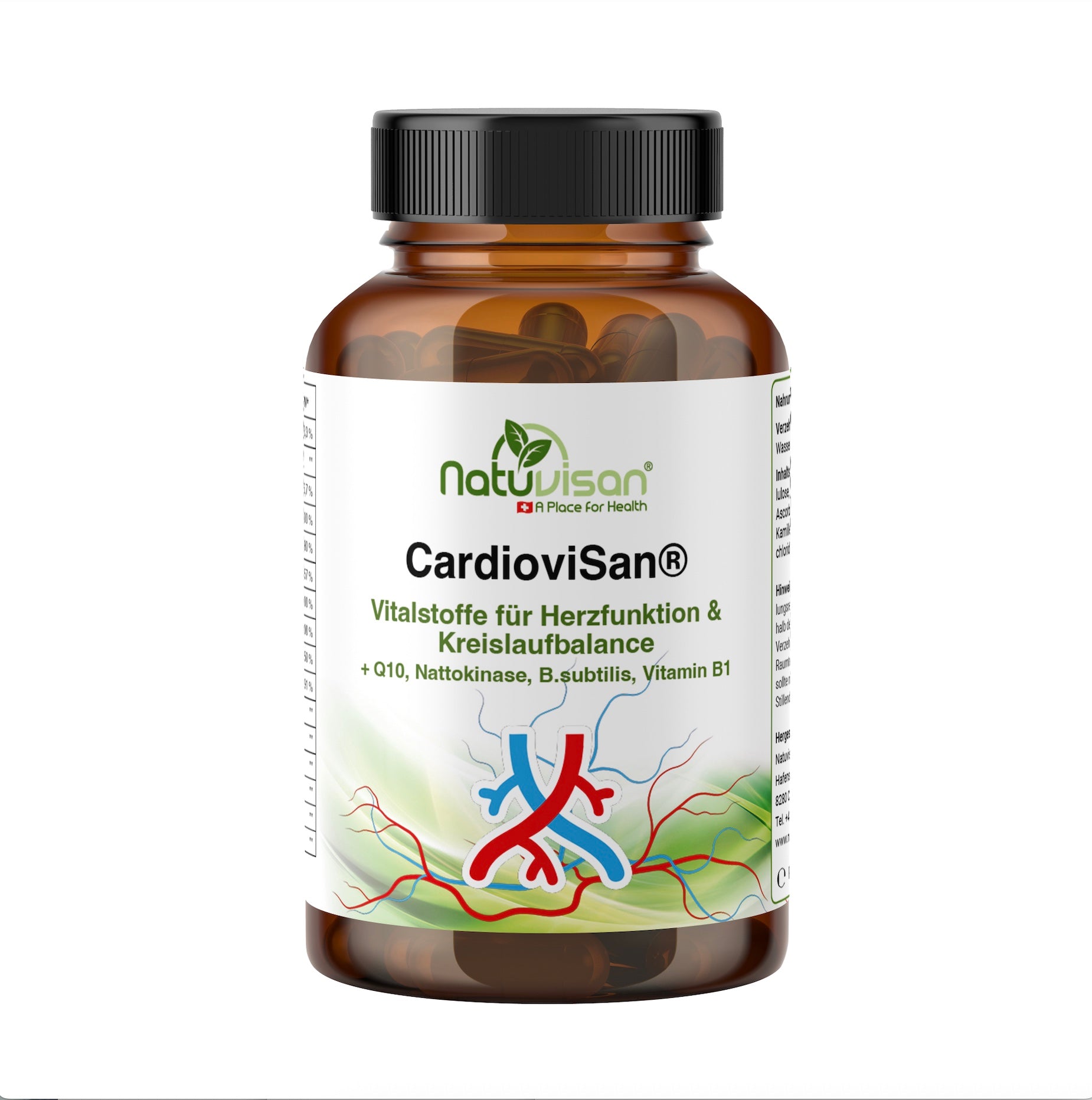 CardioviSan® – Herz-Kreislauf-Formel mit Nattokinase 60 Kapseln – Natuvisan